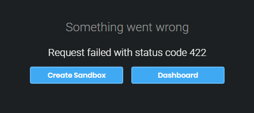 Creating sandbox from GitHub commits returns 422 · Issue #3379 · codesandbox/codesandbox-client ...