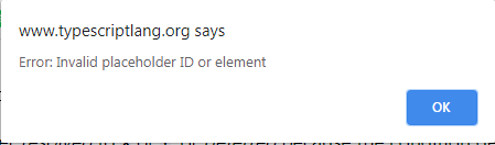 Invalid placeholder alert · Issue #1262 · microsoft/TypeScript-Website ...