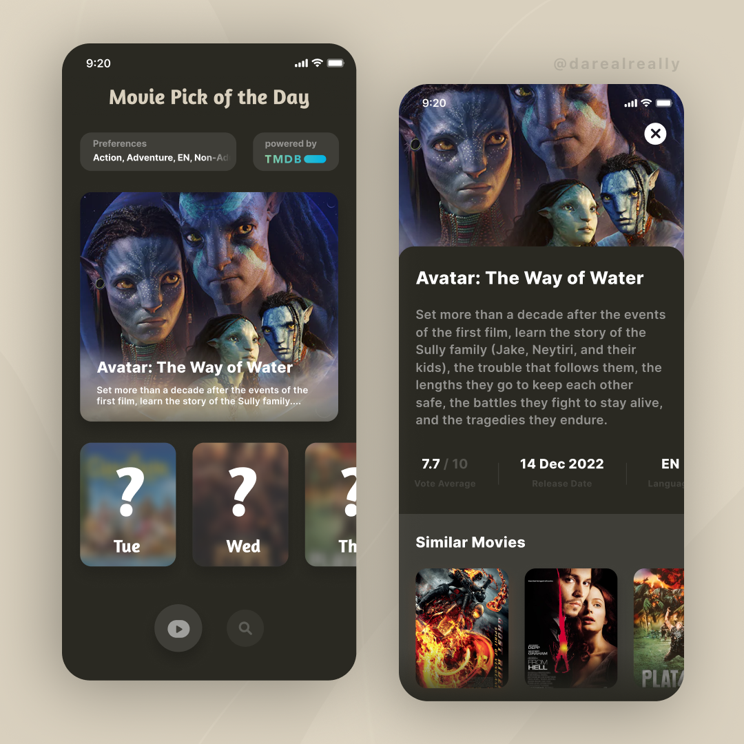 GitHub - coper101/Movie-Pick-of-the-Day: App Challenge #7