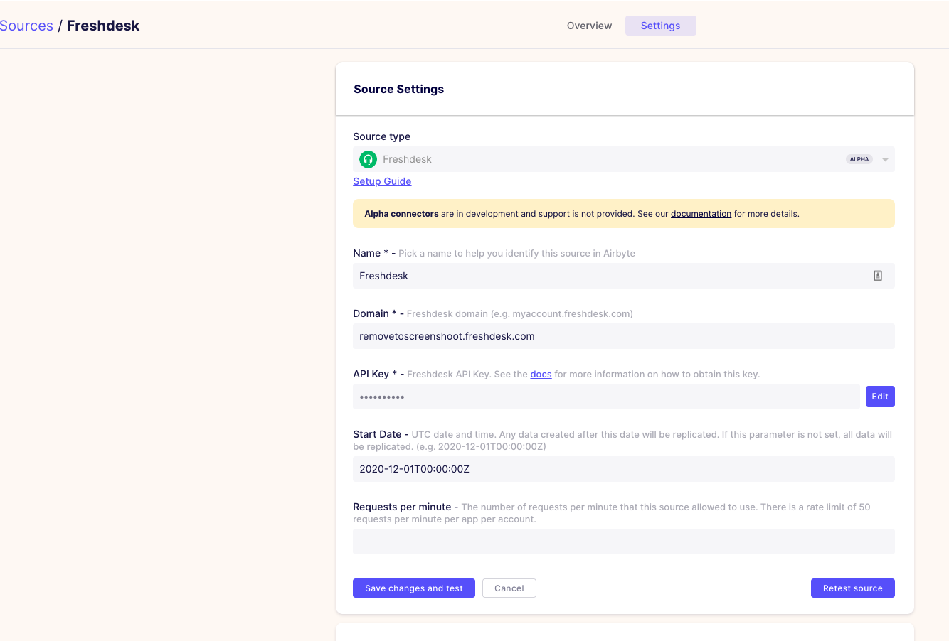 Freshdesk Source Error `start Date` Is Malformed · Issue 12957 · Airbytehq Airbyte · Github