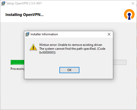 Can't install on windows 10 x64 using newer installers. · Issue #369 · OpenVPN/openvpn-build ...