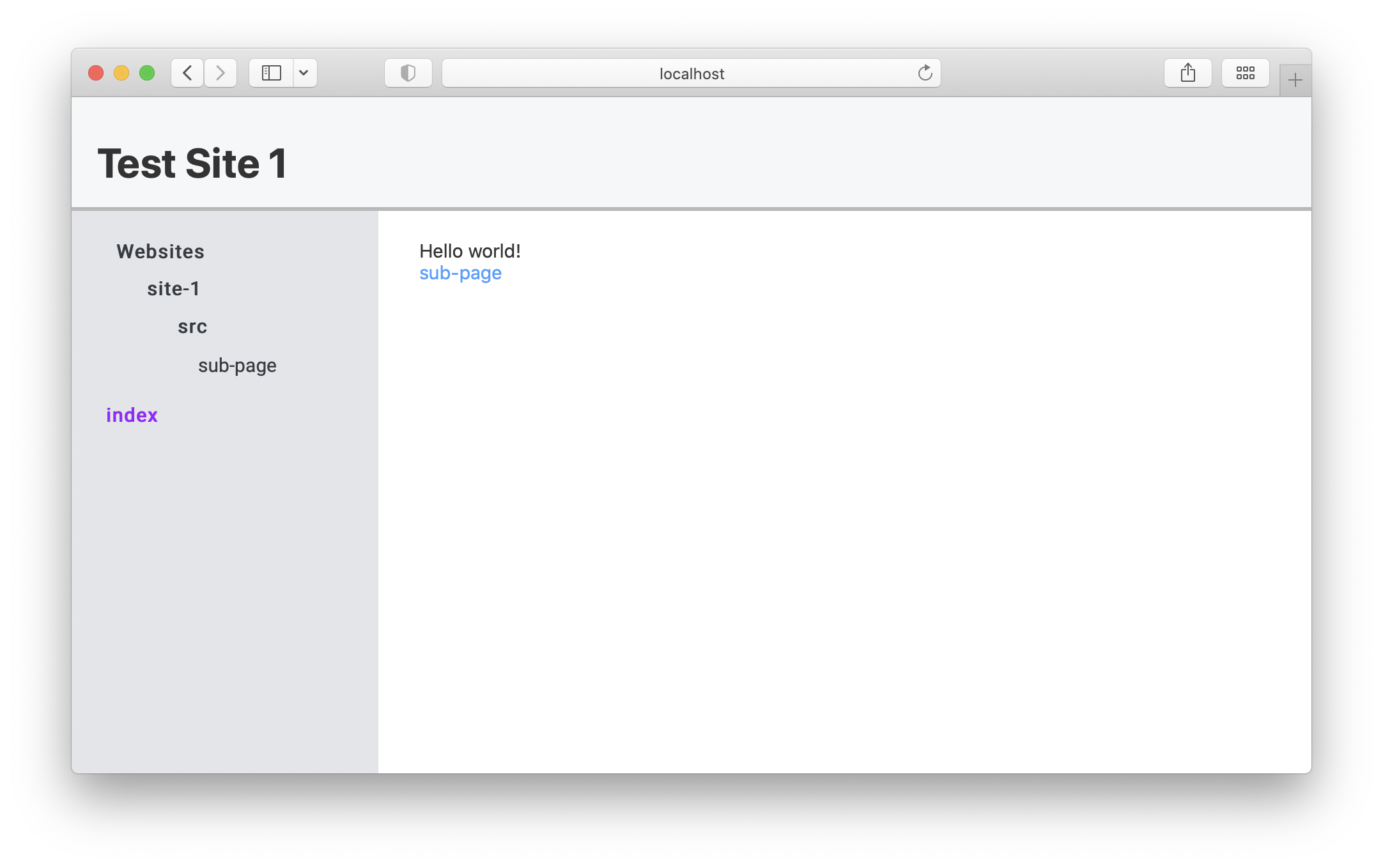 How can you use create_index_from_dir_structure with a site generated ...