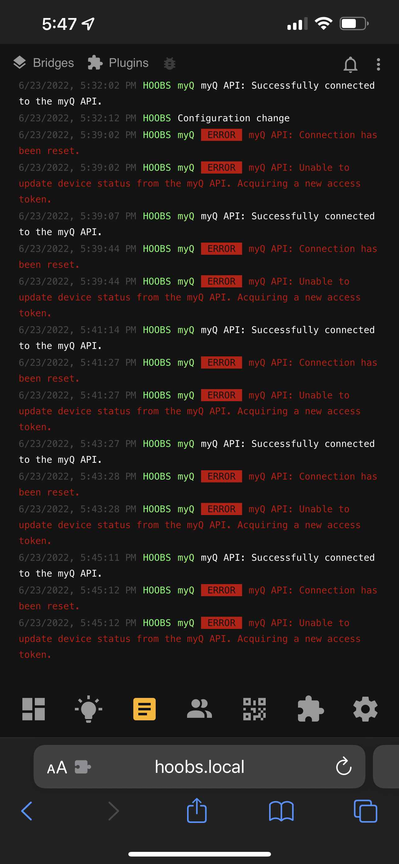 MyQ authentication no longer working · Issue #765 · hjdhjd/homebridge ...