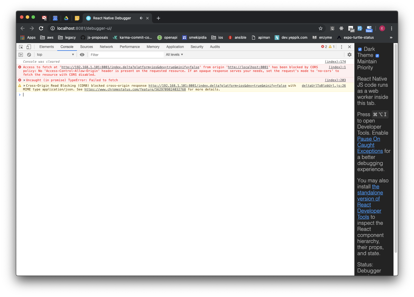 Can t Connect To Remote Debugger From Physical IOS Device Issue