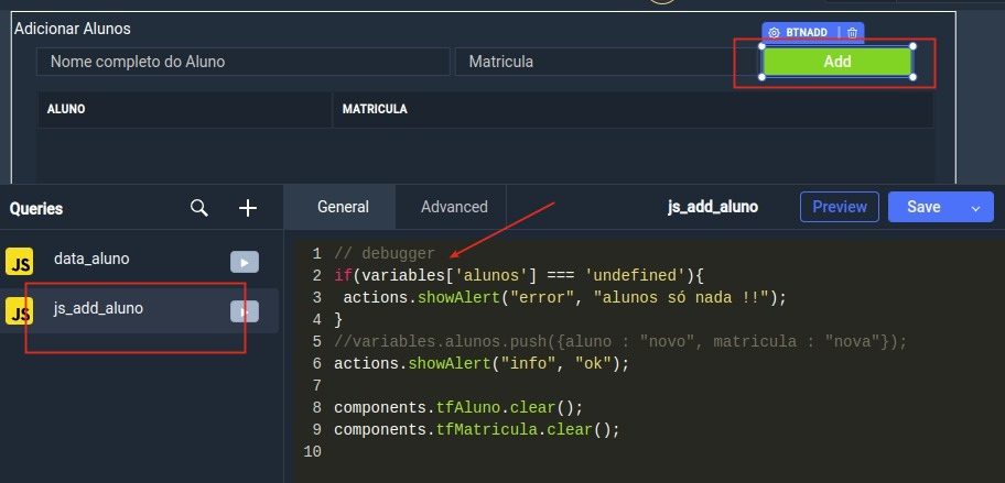 Data is not immediately available after running "set variable" in runjs · Issue #4347 · ToolJet ...