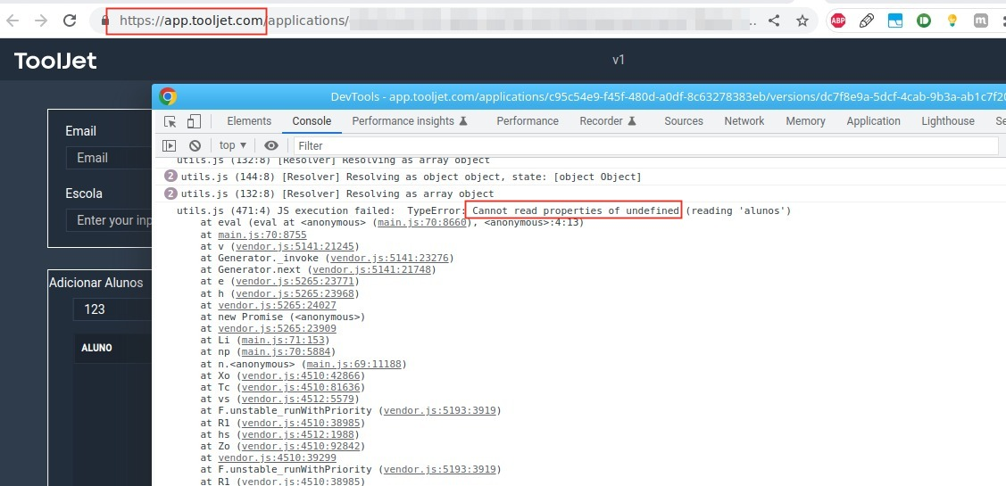 Data Is Not Immediately Available After Running Set Variable In Runjs · Issue 4347 · Tooljet