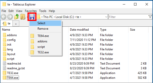 Remember last item. · Issue #399 · tablacus/TablacusExplorer · GitHub