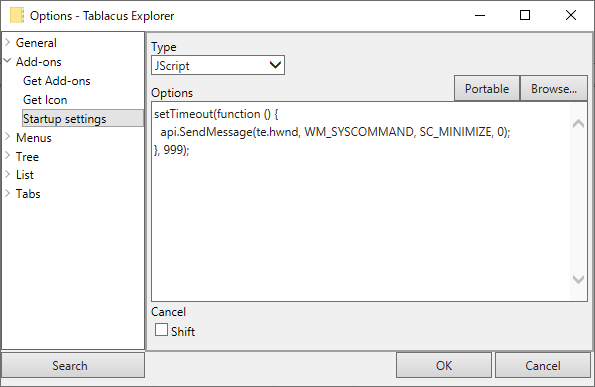 [Feature request] Minimized launch & launch on startup · Issue #441 · tablacus/TablacusExplorer ...
