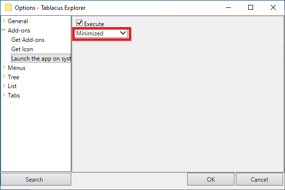 Startup on Windows load · Issue #451 · tablacus/TablacusExplorer · GitHub