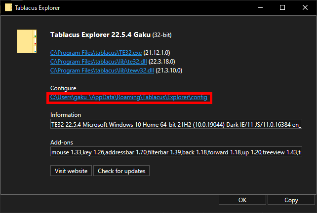 Q: Recommended process to copy Tablacus configuration to new computer? · Issue #600 · tablacus ...