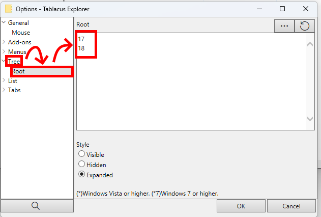 Option descriptions · Issue #677 · tablacus/TablacusExplorer · GitHub
