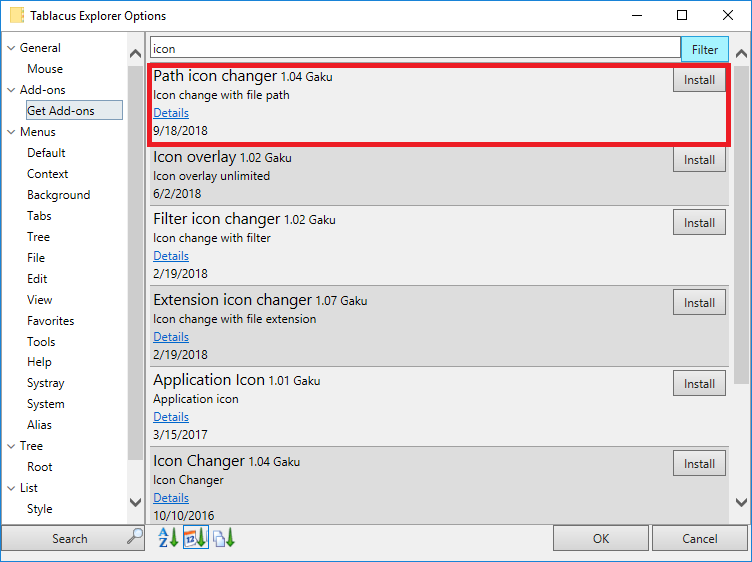 Question: How to change the icon of a special folder? · Issue #156 · tablacus/TablacusExplorer ...