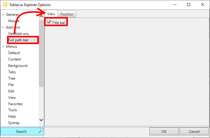 titlebar: option to show the current path · Issue #86 · tablacus/TablacusExplorerAddons · GitHub