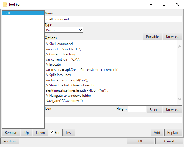 Execute shell commands? · Issue #282 · tablacus/TablacusExplorer · GitHub