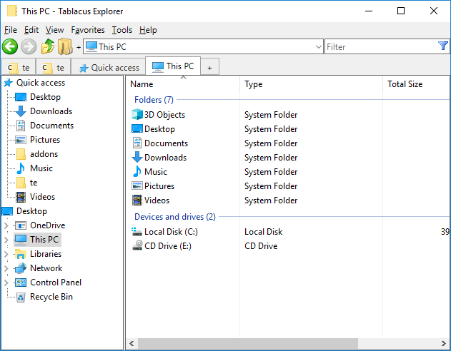 How to display Quick Access in the side tree view? · Issue #304 · tablacus/TablacusExplorer · GitHub