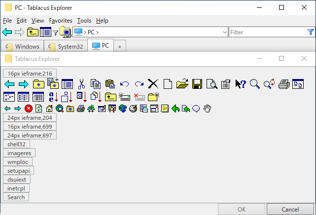 TE not showing built-in icons · Issue #327 · tablacus/TablacusExplorer ...