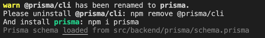 General - Switch from @prisma/cli to prisma · Issue #128 · Northeastern-Electric-Racing/PM ...