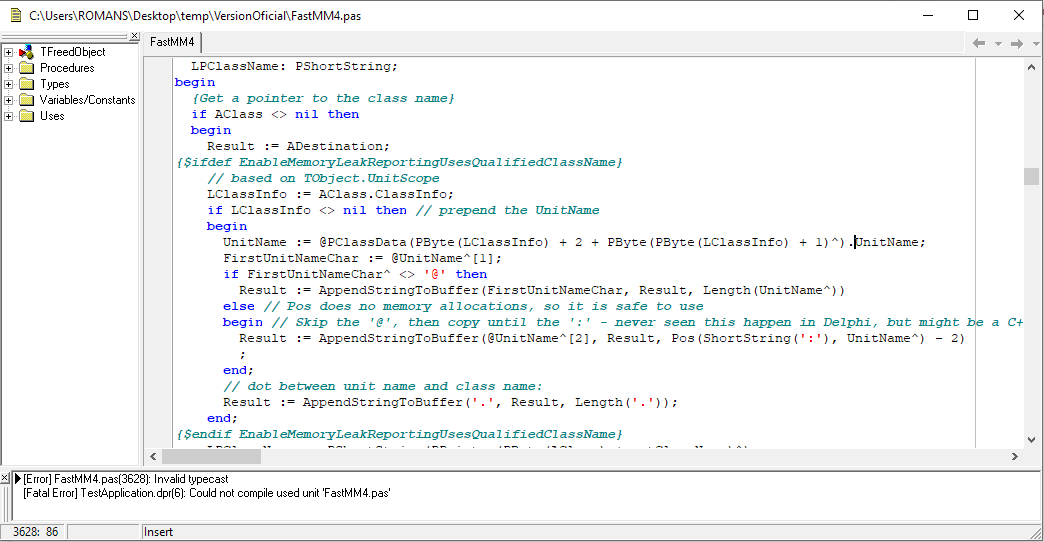 The new version no longer compiles in Delphi 4. · Issue #87 · pleriche/FastMM4 · GitHub