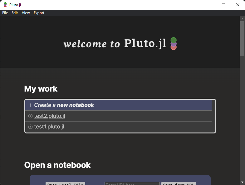 Juliapluto Plutodesktop Pluto Jl Bundled Into An Easy To Install Desktop App — Currently Under