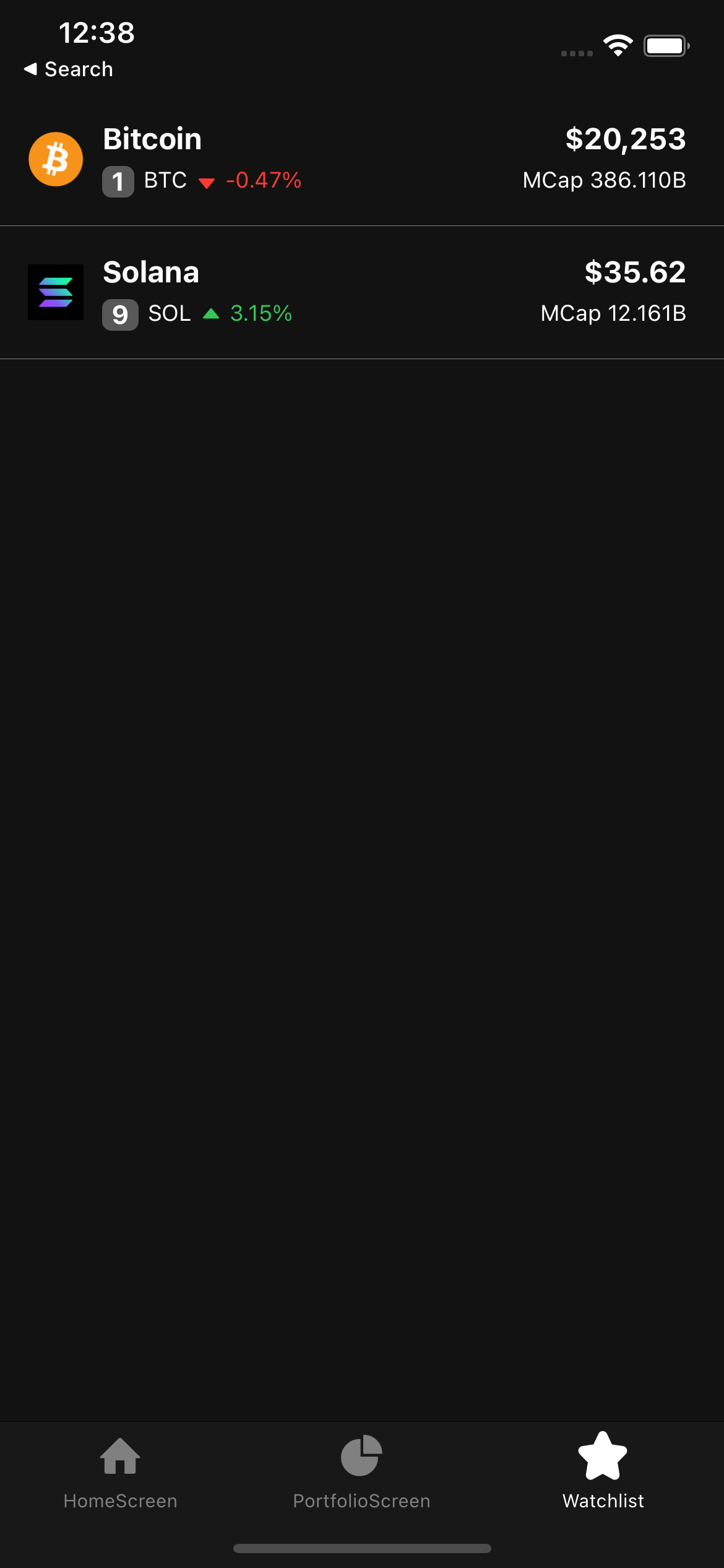 GitHub - aeropriest/CoinWatch: Live crypto coin watch with interactive ...