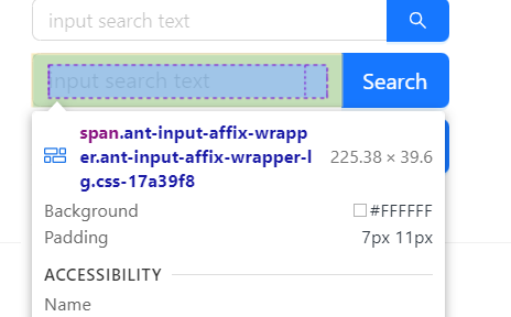 Input.Search 中 Button 比 Input 下边框布局突出半个像素 · Issue #44427 · ant-design/ant-design · GitHub