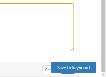 Macro new action's "Save" button being partially obscured by "Save to keyboard" button. · Issue ...