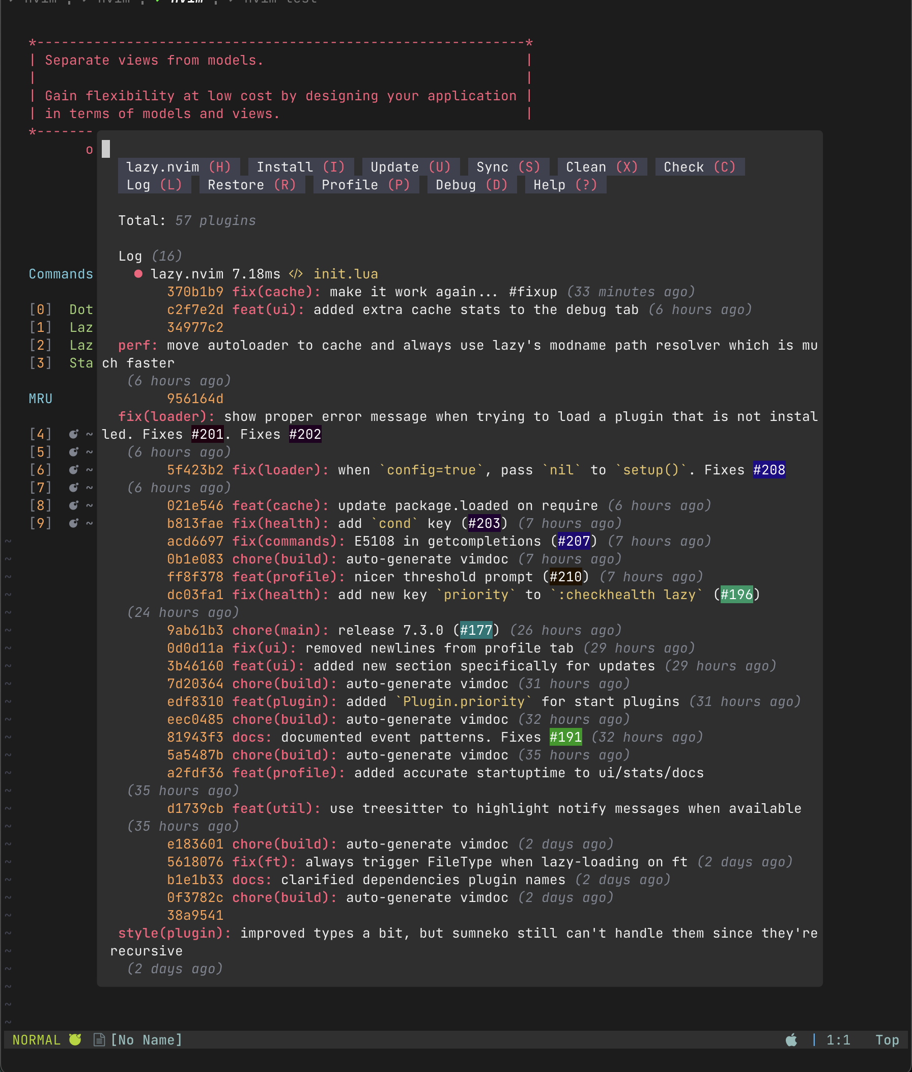 consider removing newline in view on smaller screens · Issue #223 · folke/lazy.nvim · GitHub