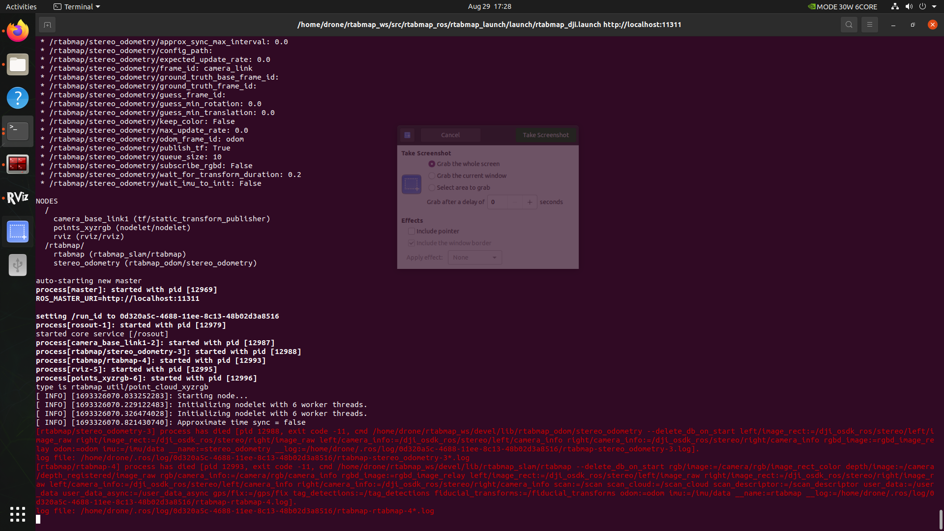 [rtabmap/stereo_odometry-3] process has died · Issue #1027 · introlab ...