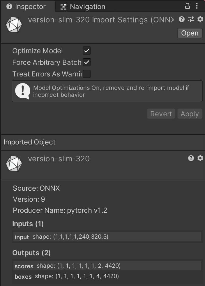 Inconsistent output shape for ONNX model of Ultra-Light-Fast-Generic-Face-Detector-1MB with and ...