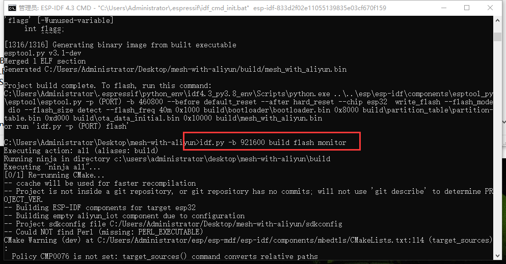 使用esp Mdf的mesh With Aliyun示例时，修改设备的三元组不成功 · Issue 241 · Espressifesp Mdf · Github