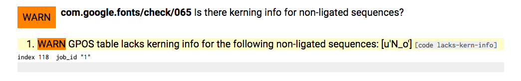 Check/065: can't resolve WARN for N_o having no kerning, is this a bug? · Issue #1977 ...