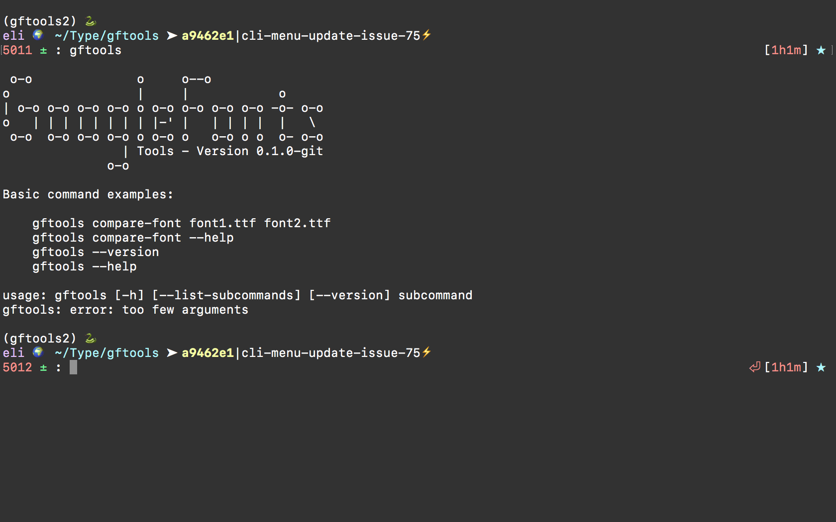 CLI main menu: needs usability improvements · Issue #75 · googlefonts/gftools · GitHub
