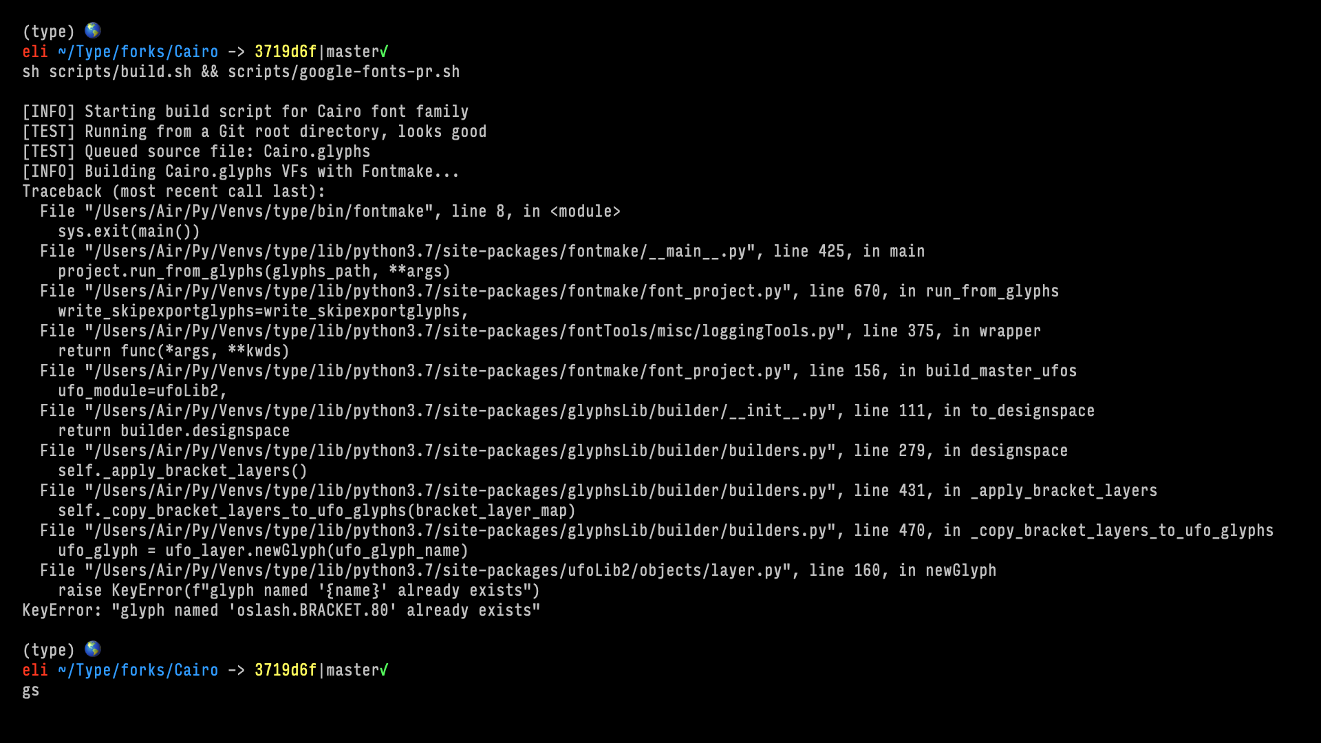 Oslash and oslash - extra layers crash fontmake build script · Issue #48 · Gue3bara/Cairo · GitHub