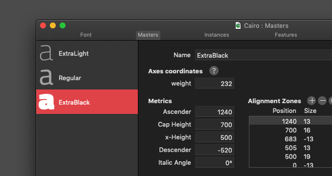 Change Heavy 1000 weight name to ExtraBlack · Issue #55 · Gue3bara/Cairo · GitHub