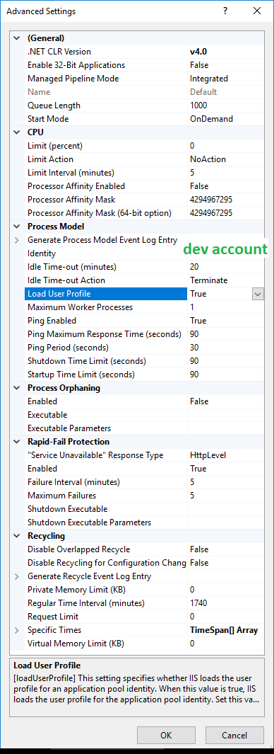 AppAuthentication Can't retrieve tokens via Azure CLI or VS when debugging a web app in IIS ...