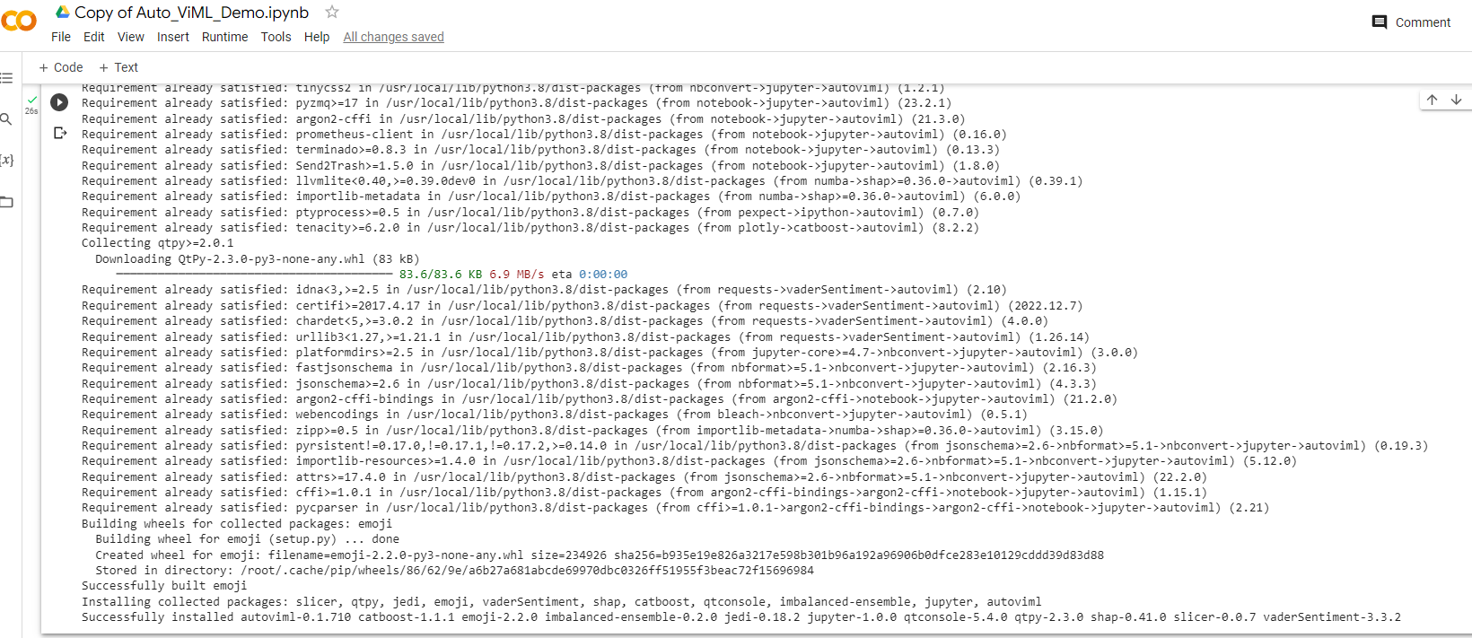 [bug] Auto_ViML doesn't work on google colab · Issue #32 · AutoViML/Auto_ViML · GitHub