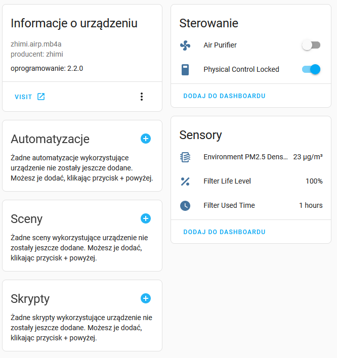 Air purifier 3C (zhimi.airp.mb4a) - favorite level fan speed · Issue #812 · al-one/hass-xiaomi ...