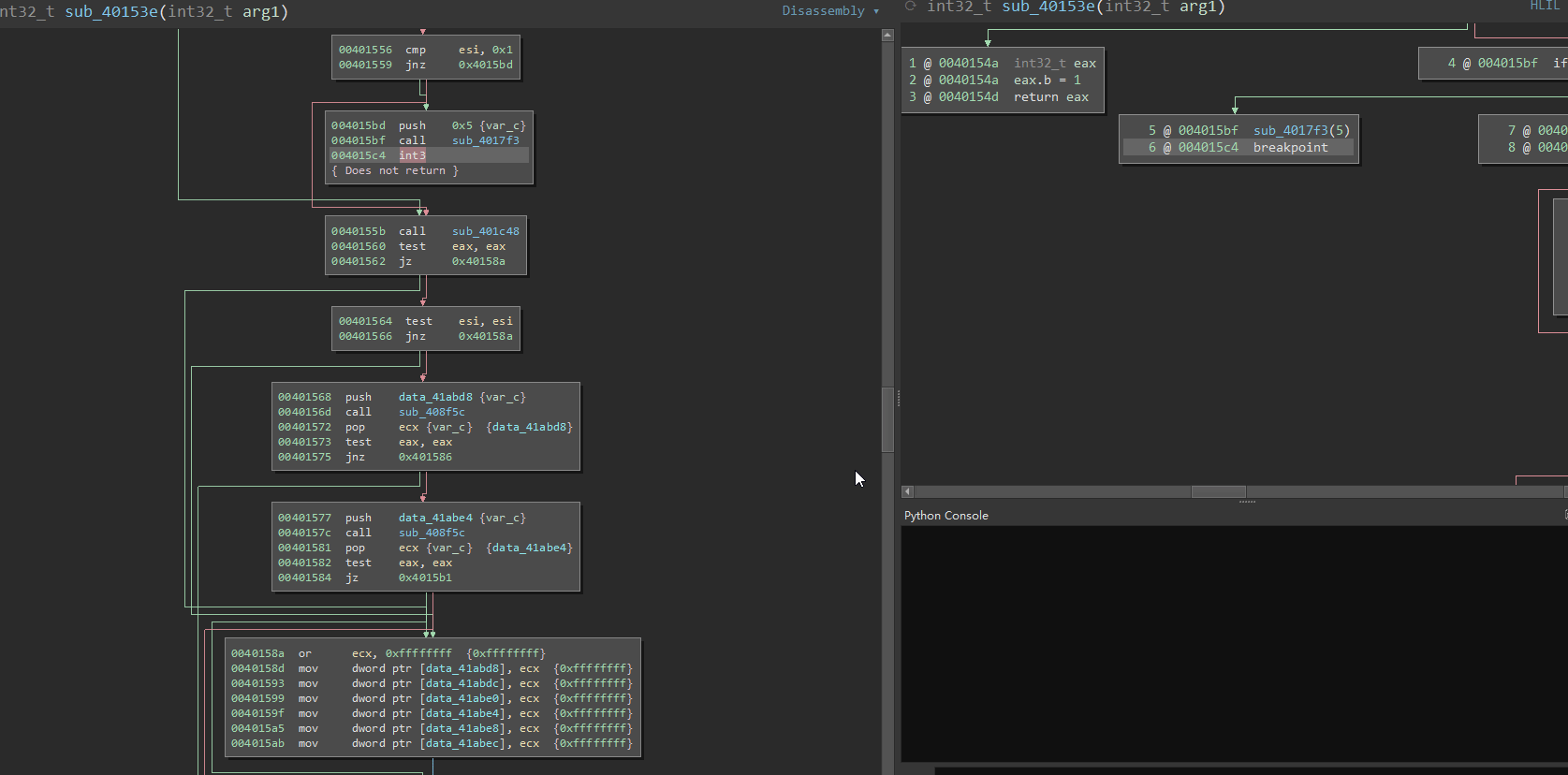 Mappings between assembly to HLIL aren't complete. · Issue #2371 · Vector35/binaryninja-api · GitHub