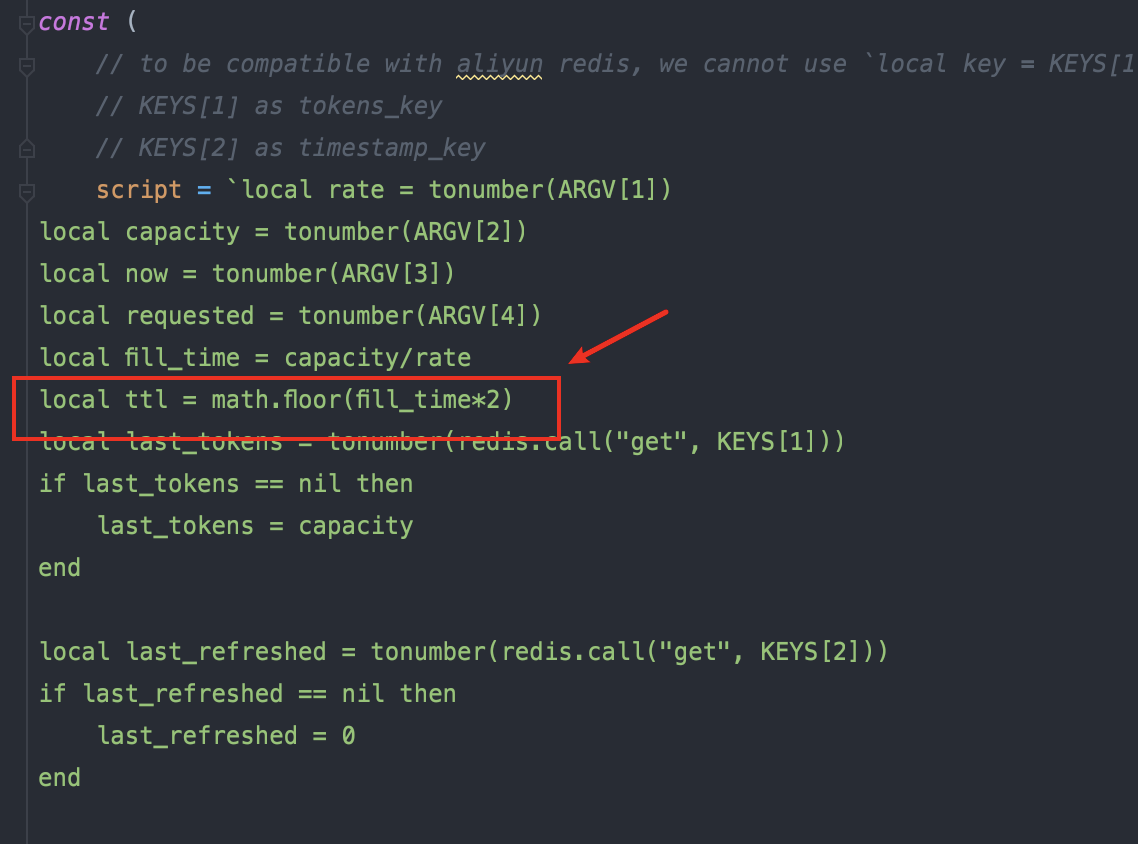 why token limit lua script key ttl = min((cap/rate)*2) ? · Issue #1227 · zeromicro/go-zero · GitHub