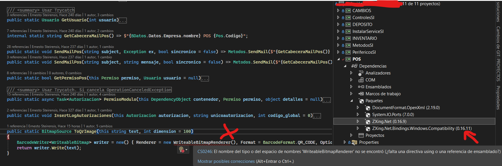 WriteableBitmapRenderer class not available in ZXing.Windows.Compatibility Version 0.16.11 for ...