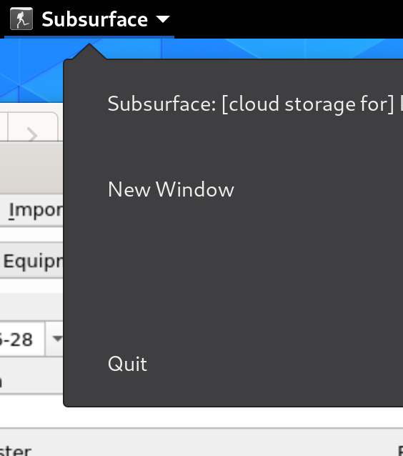 Bug: app menu in GNOME has weird spacing · Issue #2151 · subsurface/subsurface · GitHub