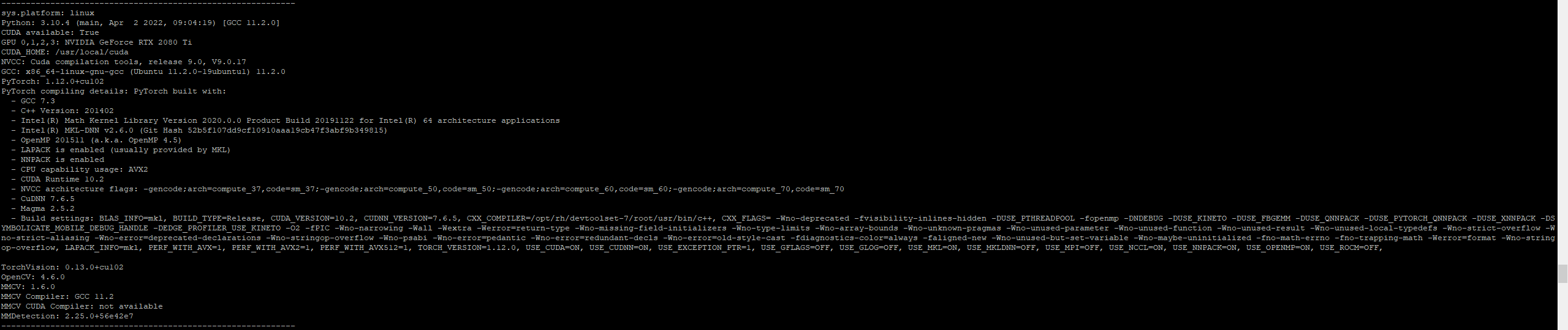 MMCV CUDA Compiler: Not Available · Issue #2117 · open-mmlab/mmcv · GitHub