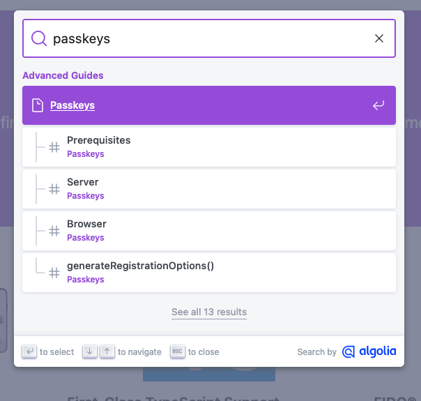 Algolia isn't crawling the site · Issue #31 · MasterKale/SimpleWebAuthn-homepage · GitHub