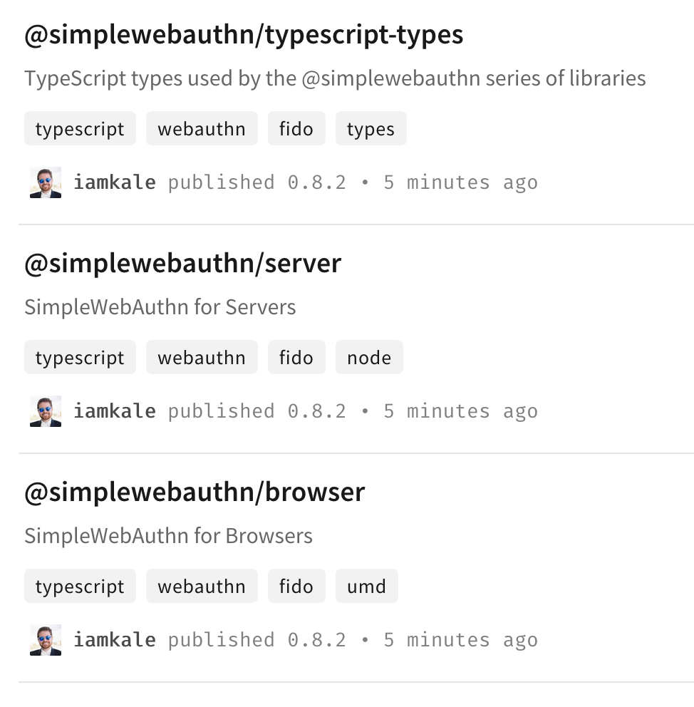 Improve findability · Issue #44 · MasterKale/SimpleWebAuthn · GitHub