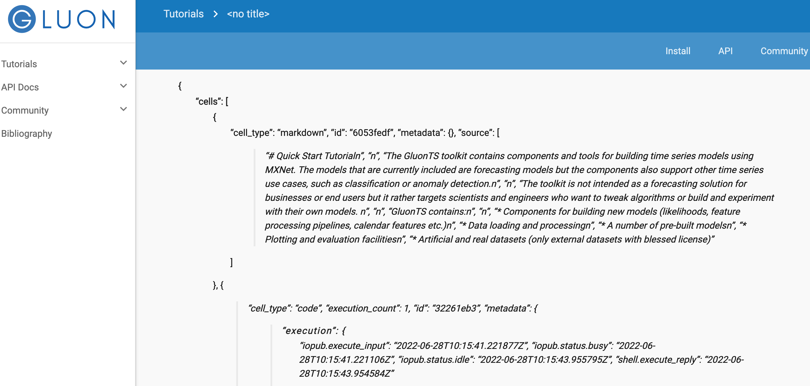 The tutorial page doesn't look right · awslabs gluonts · Discussion #2115 · GitHub