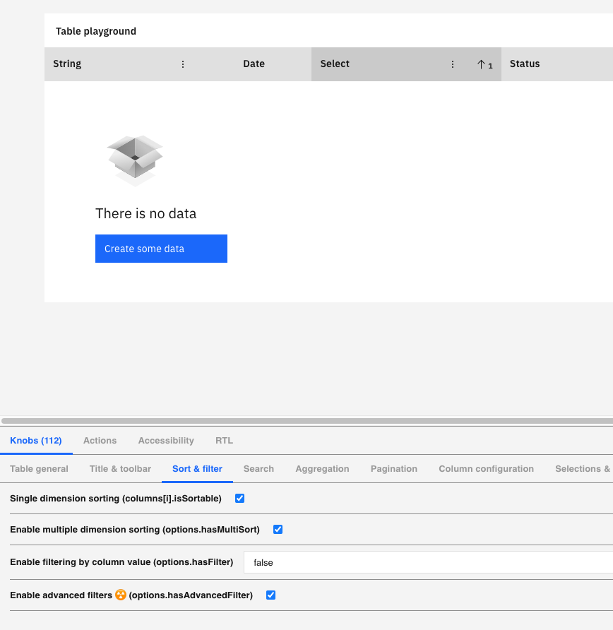 [table] multisort not working with advanced filters · Issue #3254 · carbon-design-system/carbon ...