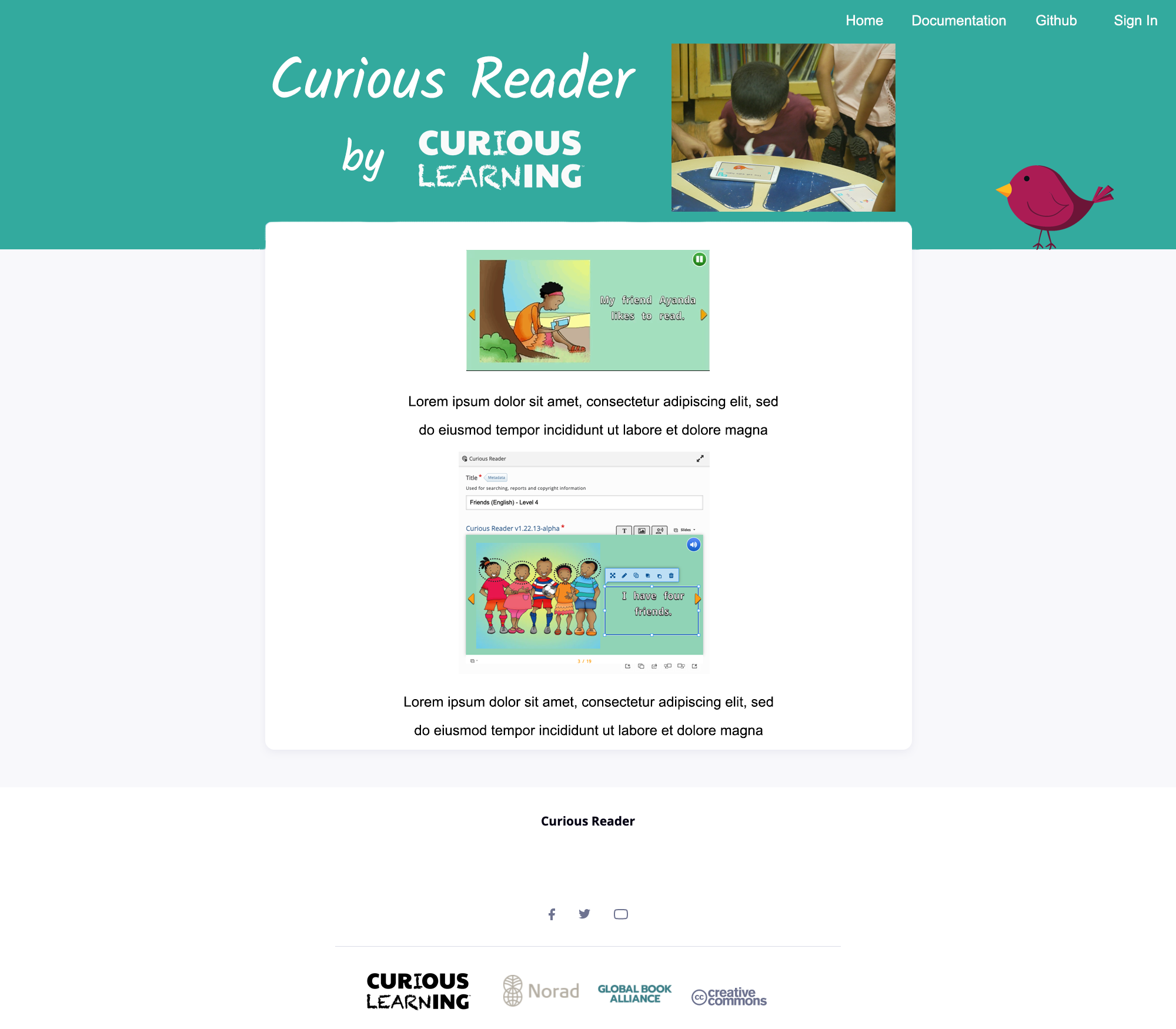 curiousreader.org webpage setup · Issue #163 · curiouslearning ...