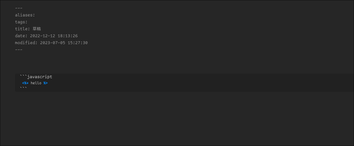 Dynamic Commands should not parse in code block. · Issue #1137 · SilentVoid13/Templater · GitHub