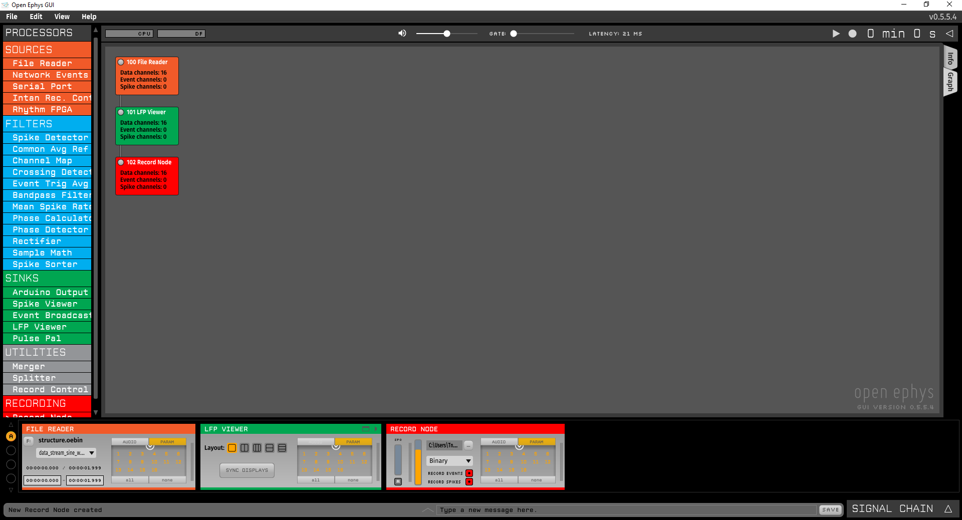 OE GUI (v0.5.5.4) crashes when record is pressed · Issue #508 · open-ephys/plugin-GUI · GitHub