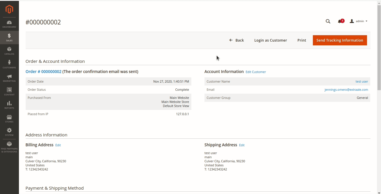 Send tracking INformatoin error on shipment mail · Issue #30942 · magento/magento2 · GitHub